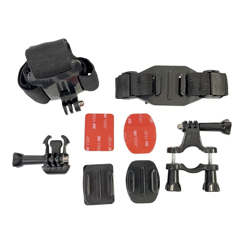Night Owl Helmet Light Kit with 10pc GoPro Compatible Mount System, Powerful 3000 Lumen LED Riding Light Mount-Anywhere Motorcycle, Bicycle, Ski, Snowmobile, Dirt Bike & More - USA Based