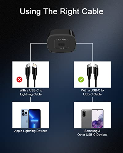 25w USB C Charger for Motorola Moto G Stylus/G Power(2022)/G Pure/G Play/G7/G200/Edge+/One 5G, Android Super Fast Charging USBC Block + USB-C to Type C Cable Samsung Galaxy A13 A03S A53 S23 S22 S21