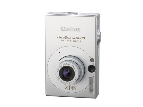 Canon PowerShot SD1000 7.1MP Digital Elph Camera with 3x Optical Zoom (Silver) (OLD MODEL)