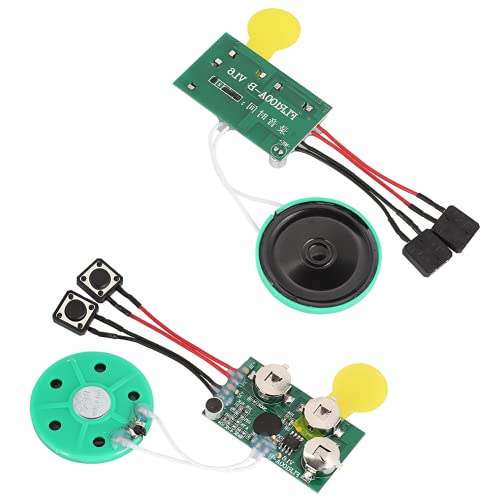 120 Seconds DIY Greeting Card Chip, Recordable Voice Sound Chip Module, Built-in Button Battery for Gift Boxes, Invitations, Handmade Products