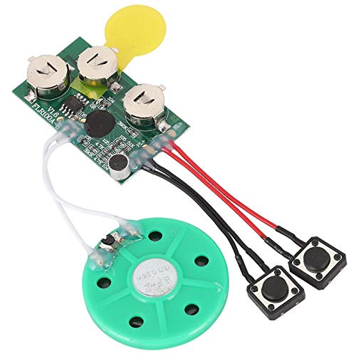 120 Seconds DIY Greeting Card Chip, Recordable Voice Sound Chip Module, Built-in Button Battery for Gift Boxes, Invitations, Handmade Products