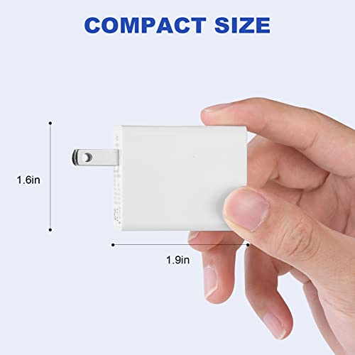 USB C Wall Charger Block 20W, Dual Port PD Power Delivery Fast Type C Charging, for 14 13 12 Pro Max 14 Pro 12 Mini 14 11 Pro Max 14 Plus 11 SE X XS Cube