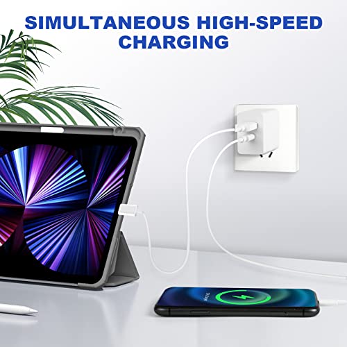 USB C Wall Charger Block 20W, Dual Port PD Power Delivery Fast Type C Charging, for 14 13 12 Pro Max 14 Pro 12 Mini 14 11 Pro Max 14 Plus 11 SE X XS Cube