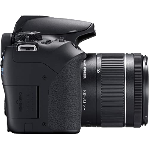 Camera Bundle for Canon EOS Rebel T8i DSLR Camera with EF-S 18-55mm f/4-5.6 is STM Lens and Accessories Pack (64GB, Handheld Tripod, Extra Batteries, and More)