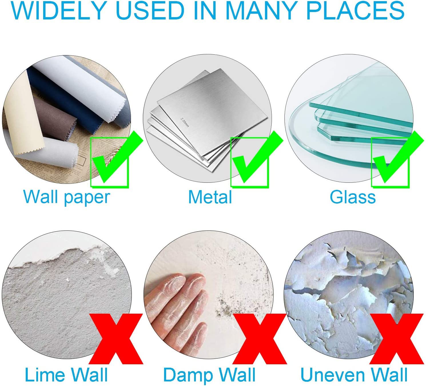 4 Pieces Wall Door Handle Stopper 2" Clear Rubber Door Knob Round Wall Shield Cushion Quiet Wall Protector for Door Handle Guard Door Bumper Wall Protector Silencer Self Adhesive
