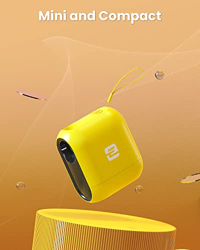 Portable Projector, ETOE Mini Projector 2023 Upgraded Video Projector with 8000L and 1080P, Movie Projector Compatible with Android/iOS/Windows/TV Stick/HDMI/USB for Home Theater - D1