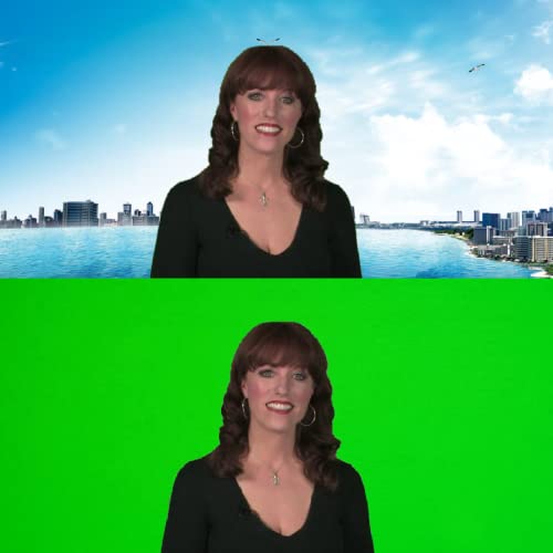 (56") Portable Green Scree Chair Background, Collapsible Webcam Background, Chroma Key Green for Video Chats,Video Conference,Game,Zoom,Video Backdrop.