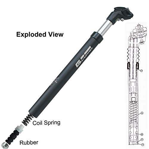 27.2 Suspension SeatPost MTB Mountain Bike Damping Road Track Bicycle Seat Post 27.2mm Adjustable Seat Saddle Tube