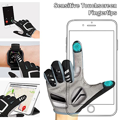 NICEWIN Cycling Gloves Motorcycle Bike Mountain- Road Bicycle Men Women Padded Antiskid Touch Screen