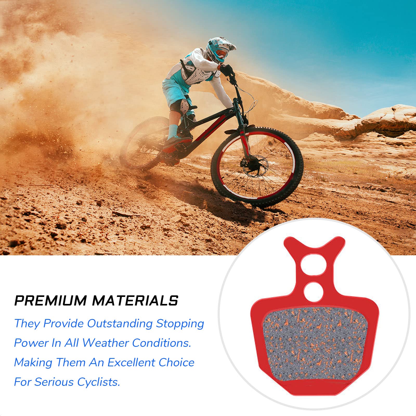 KIEVODE 2 Pairs of Disc Brake Pads for Formula The One FR, R0, R1, RX, R1R, Mega, C1, CR3, T1 Disc Brakes - Suitable for Mountain Bikes, Road Bicycles, and MTBs
