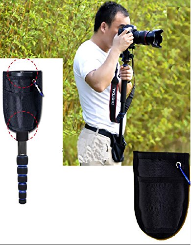Koolehaoda 6-Section Monopod Compact Portable Photography Aluminum Alloy Unipod Stick, Max. Load 10kg / 22lbs, Folding Size is only 15-inch (K-266 Black)