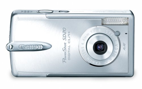 Canon Powershot SD20 5MP Ultra Compact Digital Camera (Silver)
