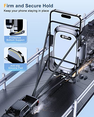 Humixx 【2022 Stable Nano Suction Cup】 Phone Mount for Car Universal Hands-Free Suction Cell Phone Holder for Car Dashboard Air Vent Car Phone Holder Mount for Samsung iPhone 13 14 Plus Pro Max