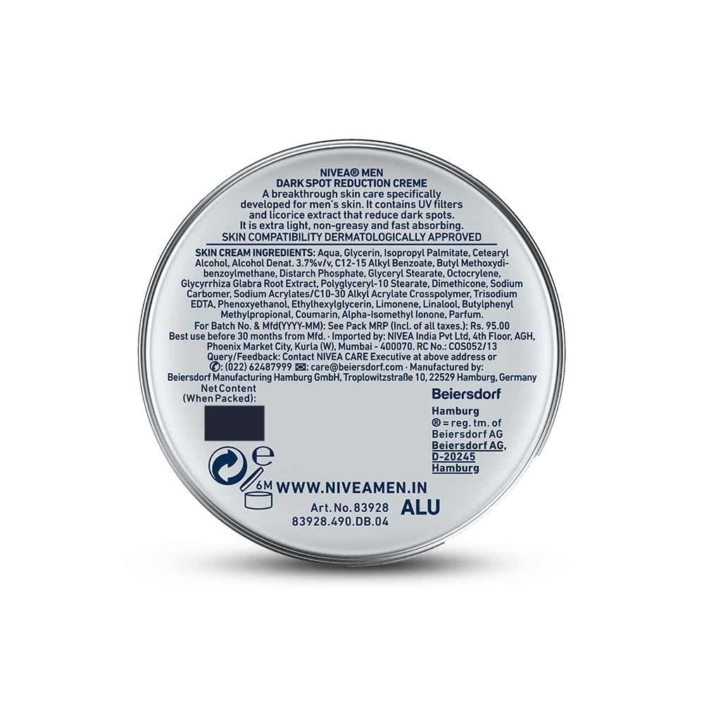 Nivea Men Dark Spot Reduction Cream, 75Ml