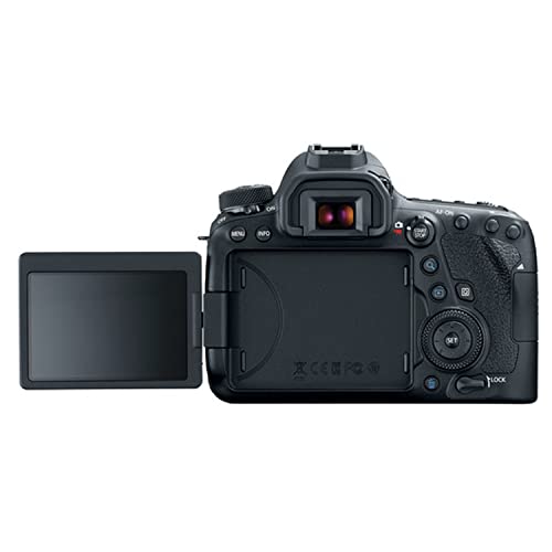 Canon EOS 6D Mark II DSLR Camera w/EF 50mm F/1.8 STM Lens + 75-300mm F/4-5.6 III Lens + 64GB Memory + Back Pack Case + Tripod, Lenses, Filters, & More (28pc Bundle)