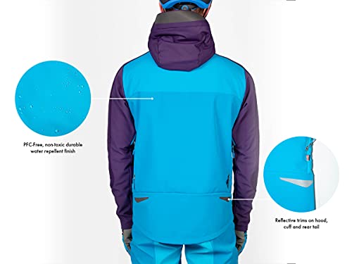 Endura Mens MT500 Mountain Cycling Jacket Freezing Point - Electric Blue, Large