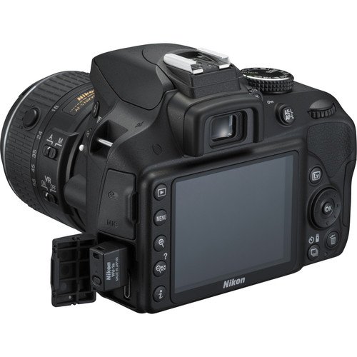Nikon D3300 DX-format DSLR Kit w/ 18-55mm DX VR II & 55-200mm DX VR II Zoom Lenses and Case (Black)