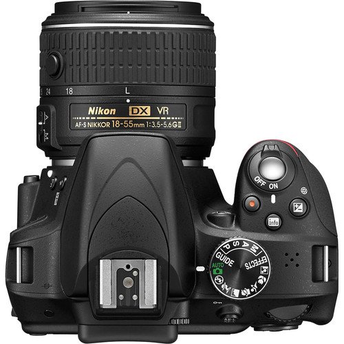 Nikon D3300 DX-format DSLR Kit w/ 18-55mm DX VR II & 55-200mm DX VR II Zoom Lenses and Case (Black)