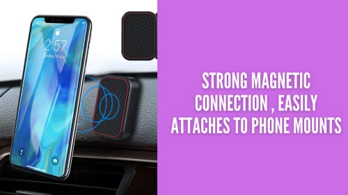 Phone Holder Car 8 Pack Magnetic Metal Plate with 3M Adhesive Sticker Universal for Car Magnetic Phone Mount