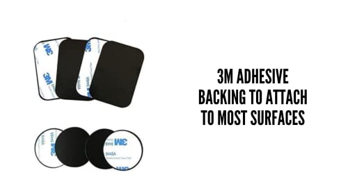 Phone Holder Car 8 Pack Magnetic Metal Plate with 3M Adhesive Sticker Universal for Car Magnetic Phone Mount