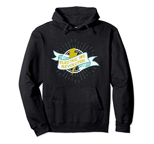 Electric Bike Bicycle Revolution eBike Drivers MTB Pullover Hoodie