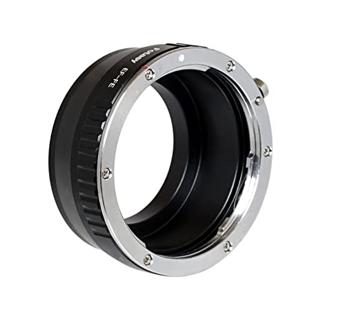 Fotasy Manual EF EFS Lens to E Mount Adapter, EF E Mount, EF Adapter to E Mount, Adapter for Cannon EF lense, Compatible with Sony a7 a7r a7s a7 II III IV a9 a9II a7c aplha 1 a6600 a6500 a6400 a6300
