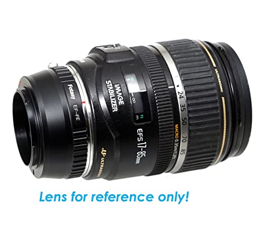 Fotasy Manual EF EFS Lens to E Mount Adapter, EF E Mount, EF Adapter to E Mount, Adapter for Cannon EF lense, Compatible with Sony a7 a7r a7s a7 II III IV a9 a9II a7c aplha 1 a6600 a6500 a6400 a6300