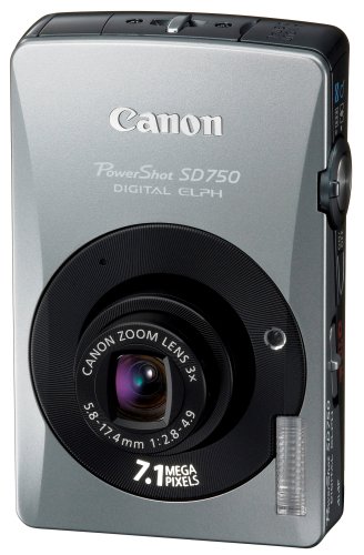 Canon PowerShot SD750 7.1MP Digital Elph Camera with 3x Optical Zoom (Black)
