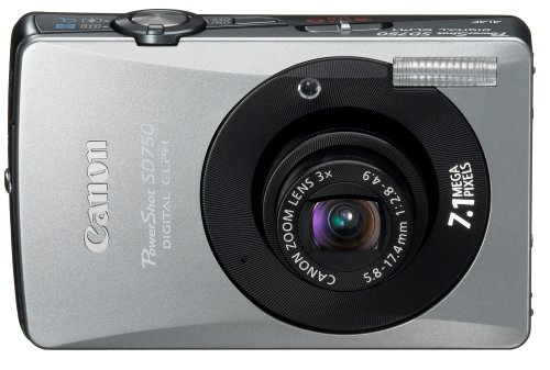 Canon PowerShot SD750 7.1MP Digital Elph Camera with 3x Optical Zoom (Black)