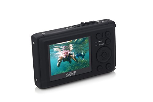 Coleman C40WP-R 20 Mega Pixels Waterproof Underwater Digital Camera with Full 1080p HD Video, 2.5" LCD & 8X Digital Zoom, Red
