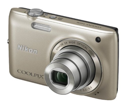 Nikon COOLPIX S4100 14 MP Digital Camera with 5x NIKKOR Wide-Angle Optical Zoom Lens and 3-Inch Touch-Panel LCD (Silver)