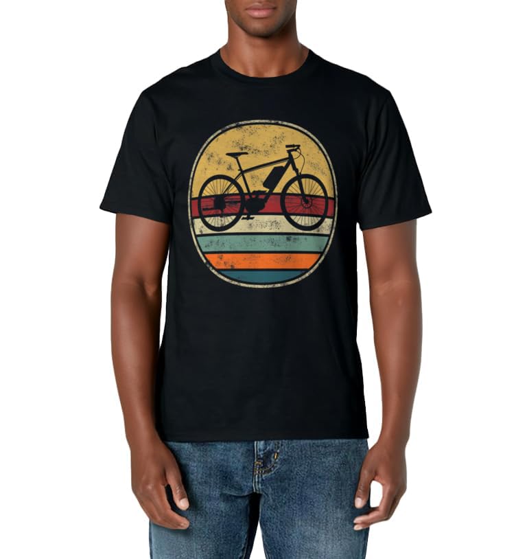 E-Bike Electric Bike E-Bicycle Retro Vintage E-Biker Cycling T-Shirt