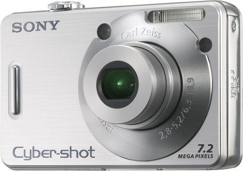 Sony Cybershot DSCW70 7.2MP Digital Camera with 3x Optical Zoom
