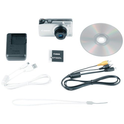 Canon Powershot A3300 IS 16 MP Digital Camera with 5x Optical Zoom (Silver)