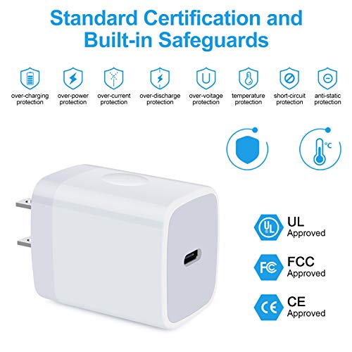 20W Super Fast Charger Type C Wall Plug Adapter Quick Charging Block Compatible Samsung Galaxy A14 5G/A54/A13/A23/A53/A03s/A34/S23/S22/S21FE/Z Fold,iPhone,PD 3.0 USB C Wall Charger Box for Pixel 7 Pro