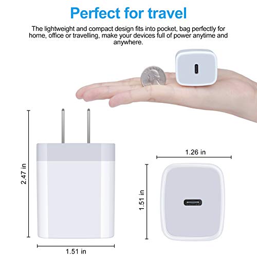 20W Super Fast Charger Type C Wall Plug Adapter Quick Charging Block Compatible Samsung Galaxy A14 5G/A54/A13/A23/A53/A03s/A34/S23/S22/S21FE/Z Fold,iPhone,PD 3.0 USB C Wall Charger Box for Pixel 7 Pro