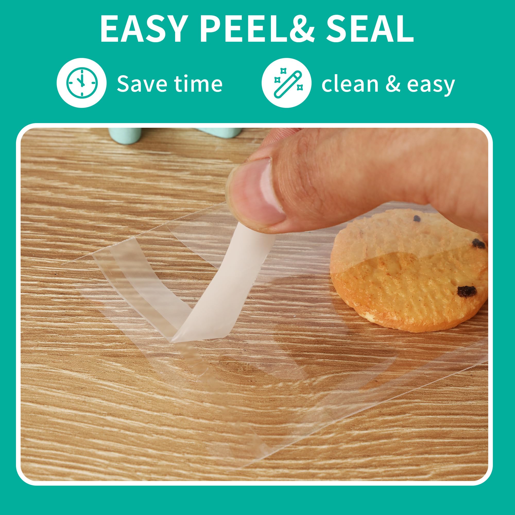 iMailer 1000 Pcs -4" x 6" Clear Plastic Cellophane Bags-1.4 mils Thick Self Sealing Cello Bags for Bakery, Cookies, Photo,Prints, A1 Cards, Envelopes