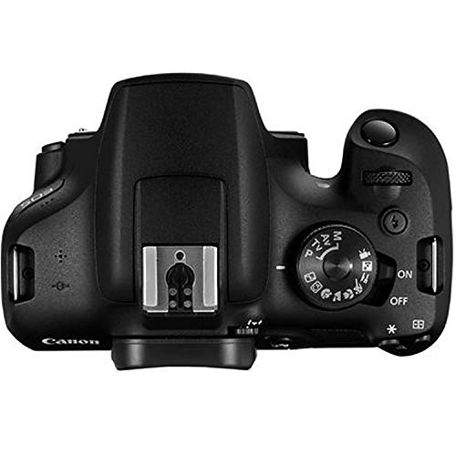 Canon EOS 2000D (Rebel T7) DSLR Camera w/Canon EF-S 18-55mm F/3.5-5.6 III Zoom Lens + Case + 64GB SD Card + Spare Battery (14pc Bundle)