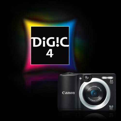 Canon PowerShot A1400 16.0 MP Digital Camera with 5x Digital Image Stabilized Zoom 28mm Wide-Angle Lens and 720p HD Video Recording (Black) (OLD MODEL)