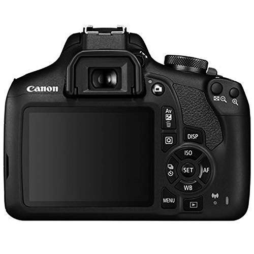 Canon EOS 2000D (Rebel T7) DSLR Camera w/Canon EF-S 18-55mm F/3.5-5.6 III Zoom Lens + Case + 64GB SD Card + Spare Battery (14pc Bundle)