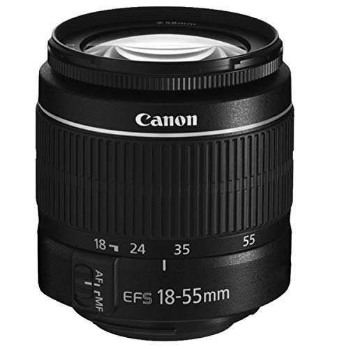 Canon EOS 2000D (Rebel T7) DSLR Camera w/Canon EF-S 18-55mm F/3.5-5.6 III Zoom Lens + Case + 64GB SD Card + Spare Battery (14pc Bundle)