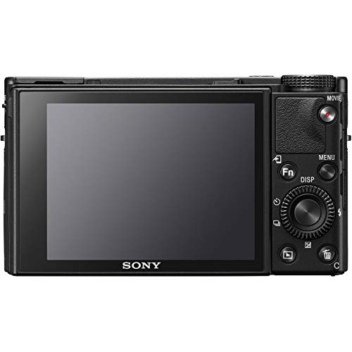 Sony Cyber-Shot DSC-RX100 VII 4K Wi-Fi Digital Camera with 64GB Card + Battery & Charger + Cases + Grip/Tripod + Flash + Video Light + Mic Kit