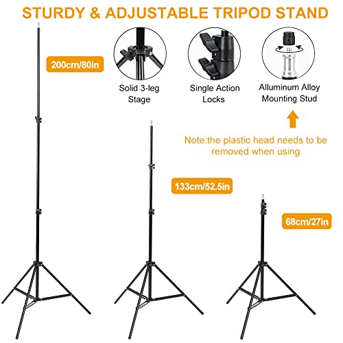 MOUNTDOG Softbox Lighting Kit,20"X28" Photography Continuous Lighting System Photo Studio Equipment with 95W Light Bulb 5500K for Portrait Product Shooting Photography Video Recording
