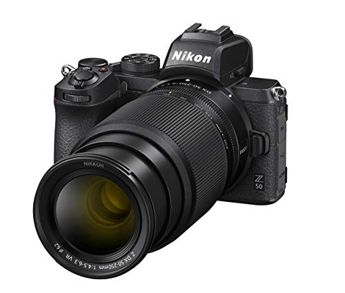 Nikon Z50 Compact Mirrorless Digital Camera with Flip Under "Selfie/Vlogger" LCD | 2 Zoom Lens Kit Includes: NIKKOR Z DX 16-50mm f/3.5-6.3 VR & NIKKOR Z DX 50-250mm F/4.5-6.3 VR