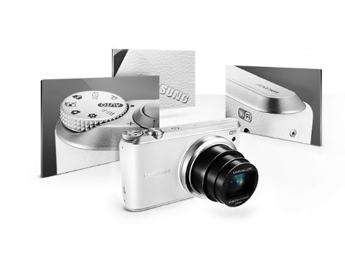 Samsung WB350F 16.3MP CMOS Smart WiFi & NFC Digital Camera with 21x Optical Zoom and 3.0" Touch Screen LCD and 1080p HD Video (White)