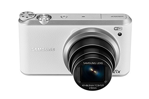 Samsung WB350F 16.3MP CMOS Smart WiFi & NFC Digital Camera with 21x Optical Zoom and 3.0" Touch Screen LCD and 1080p HD Video (White)