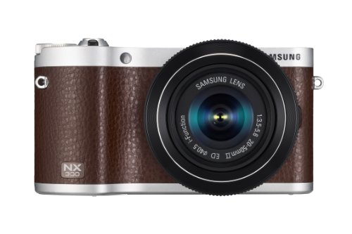 Samsung NX300 20.3MP CMOS Smart WiFi Mirrorless Digital Camera with 20-50mm Lens and 3.3" AMOLED Touch Screen (Brown)