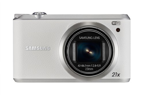 Samsung WB350F 16.3MP CMOS Smart WiFi & NFC Digital Camera with 21x Optical Zoom and 3.0" Touch Screen LCD and 1080p HD Video (White)