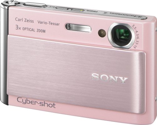 Sony Cybershot DSC-T70 8.1MP Digital Camera with 3x Optical Zoom with Super Steady Shot Image Stabilization (Pink) (OLD MODEL)