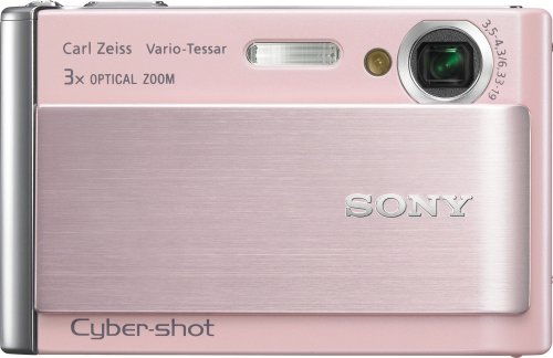 Sony Cybershot DSC-T70 8.1MP Digital Camera with 3x Optical Zoom with Super Steady Shot Image Stabilization (Pink) (OLD MODEL)